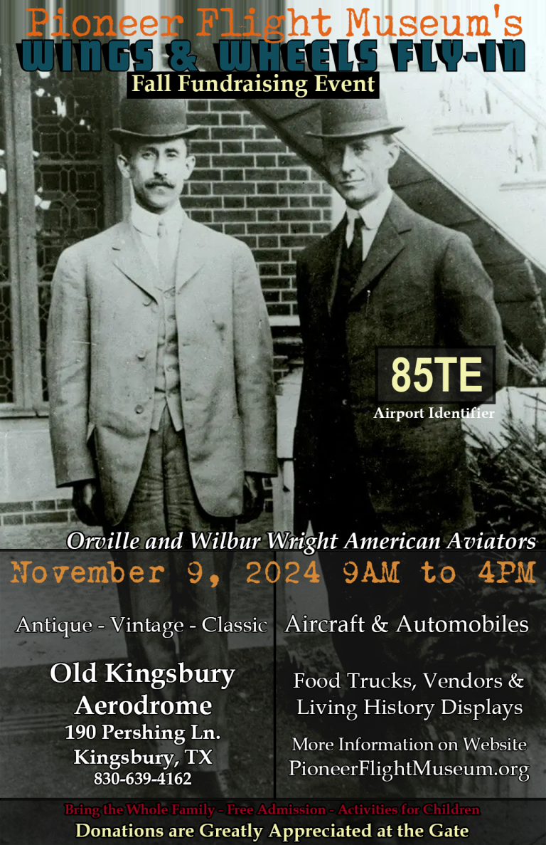Fall Wings & Wheels Fly-In – Pioneer Flight Museum
